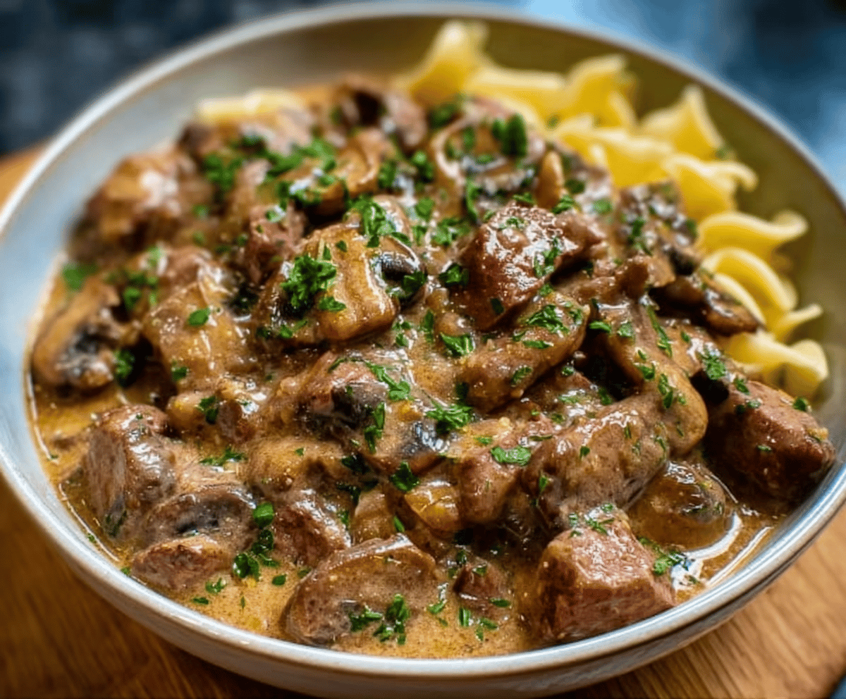 Easy Gordon Ramsay Beef Stroganoff