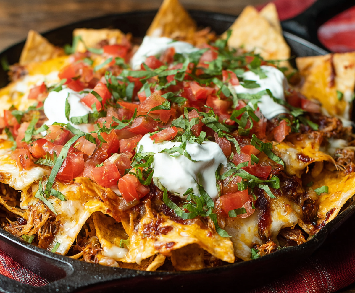 Easy Pulled Pork Nachos for Game Day